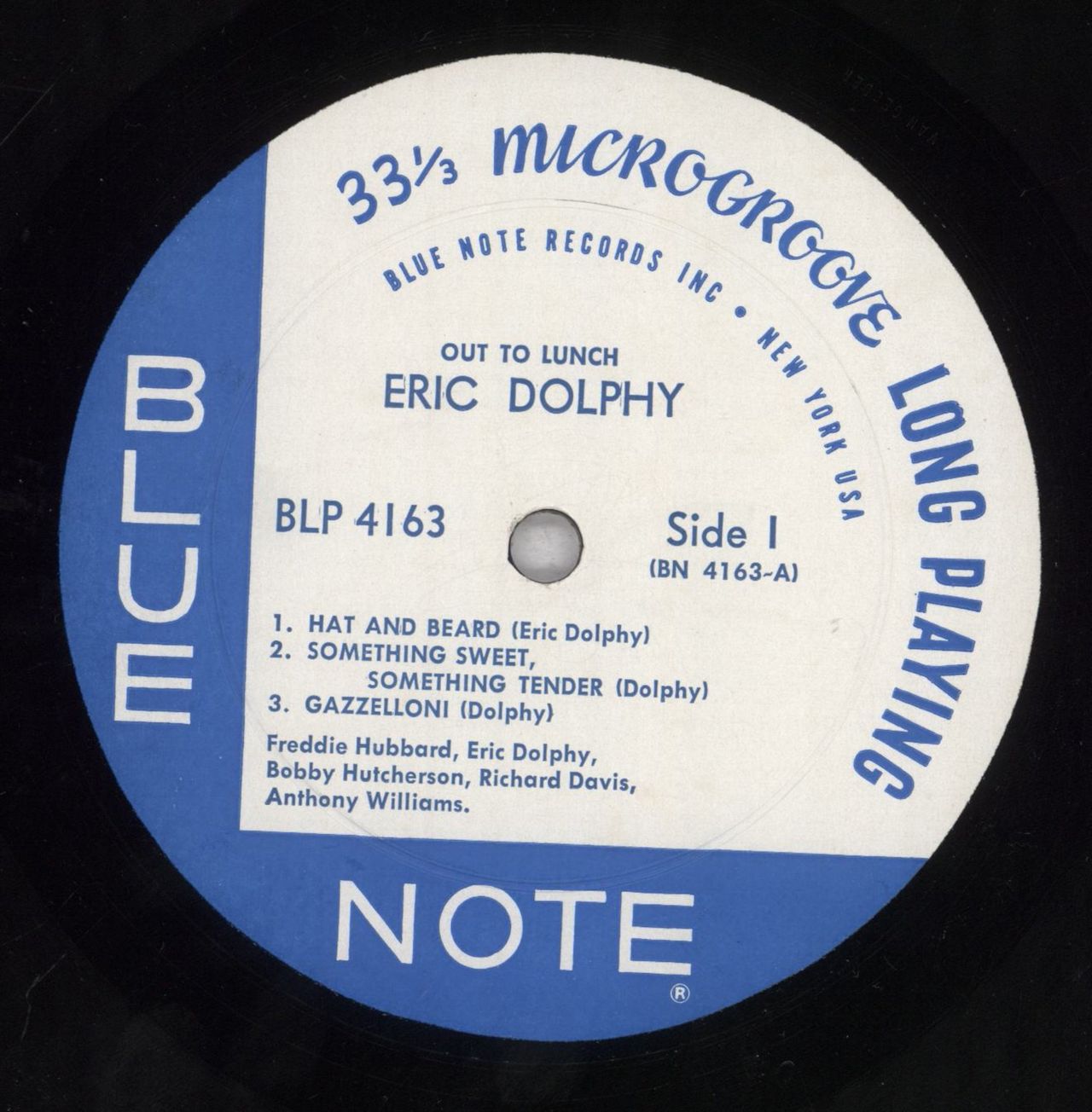 Eric Dolphy Out To Lunch - 2nd NY - VG US Vinyl LP — RareVinyl.com