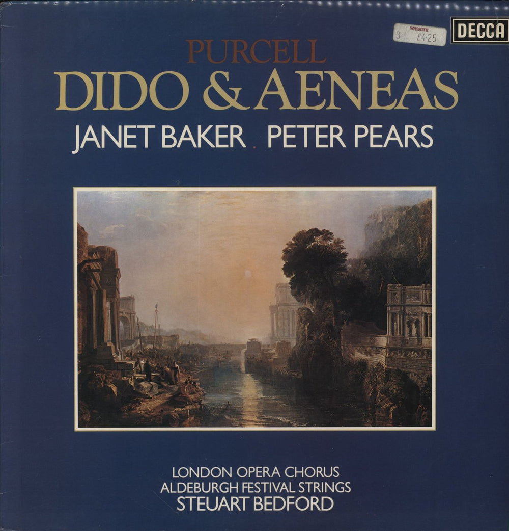 Henry Purcell Purcell: Dido & Aeneas UK Vinyl LP — RareVinyl.com