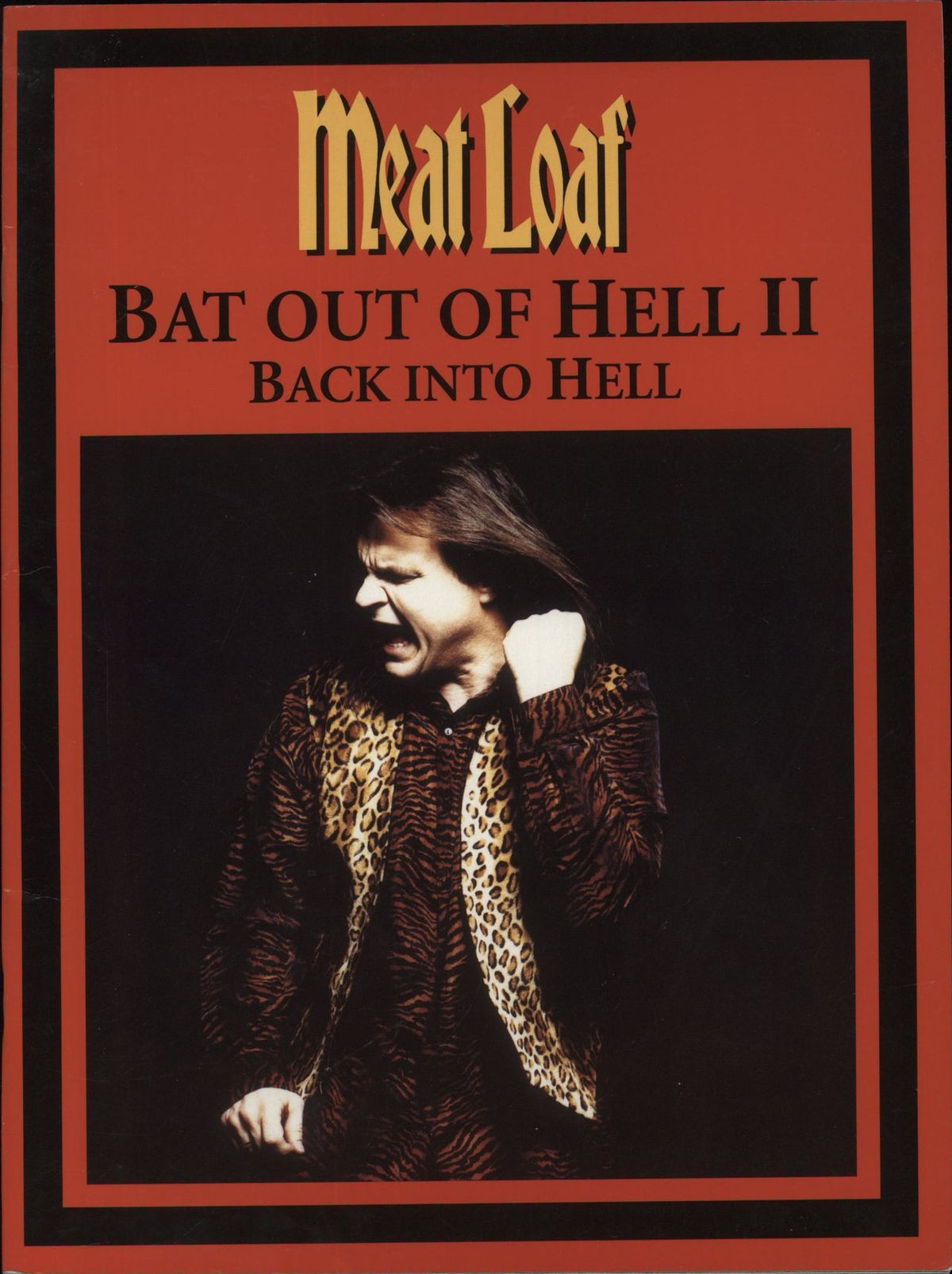 Meat Loaf Bat Out Of Hell II - Back Into Hell + Ticket UK Tour program — RareVinyl.com