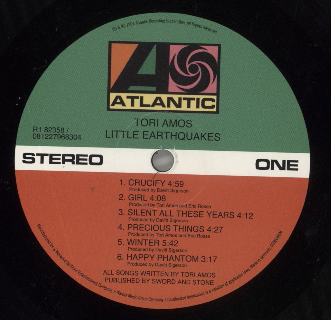 Tori Amos Little Earthquakes - 180 Gram Vinyl UK Vinyl LP — RareVinyl.com