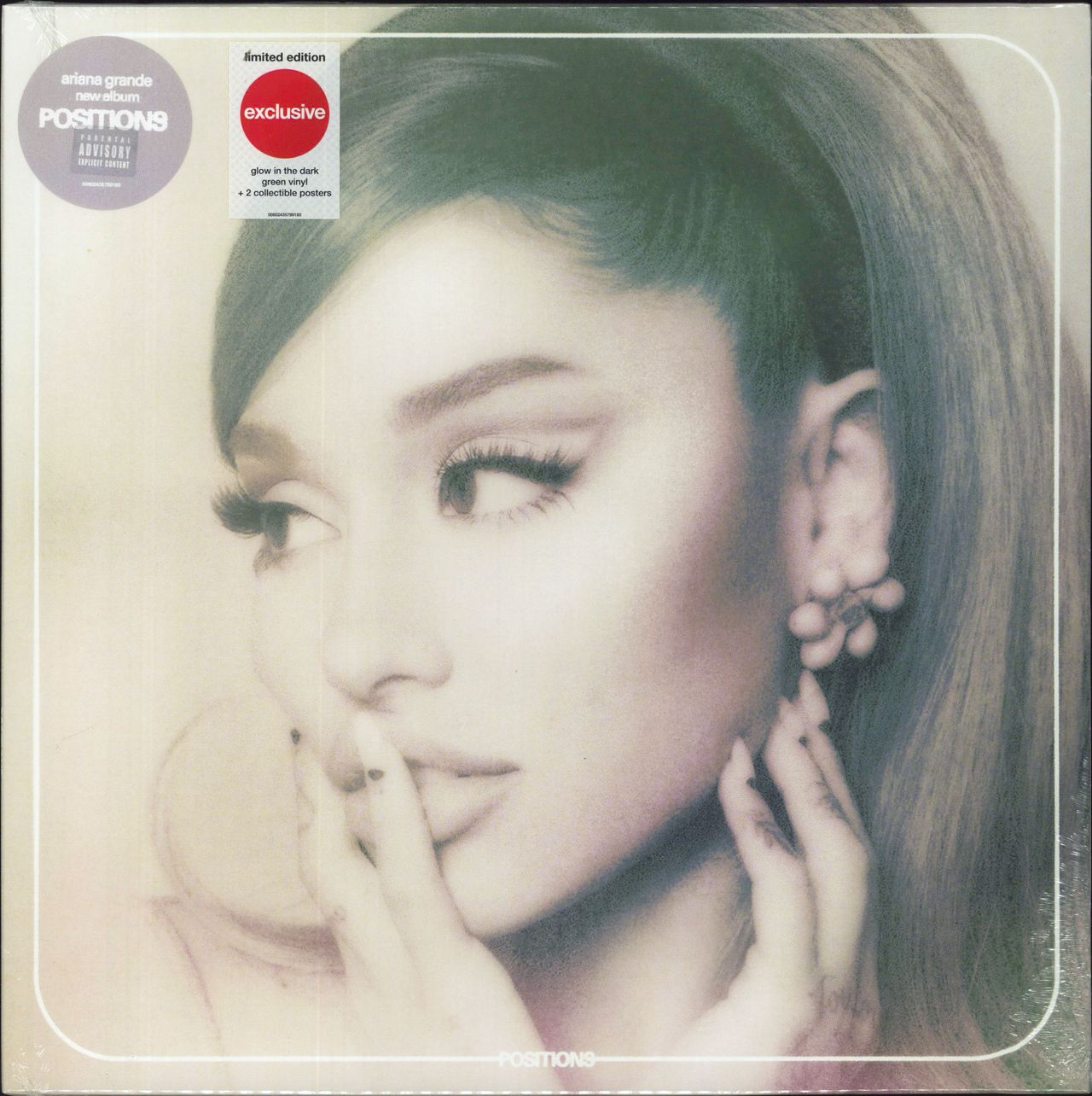 Ariana Grande Positions - Glow In The Dark Vinyl - Sealed UK Vinyl LP — RareVinyl.com