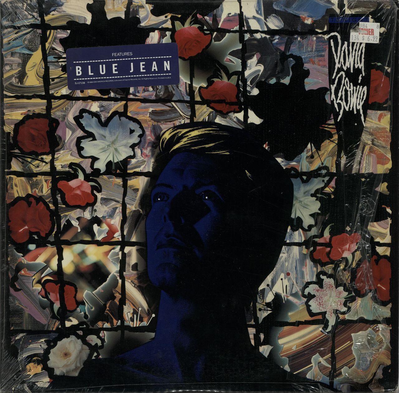 David Bowie Tonight - stickered shrink + bonus logo sticker US Vinyl L — RareVinyl.com