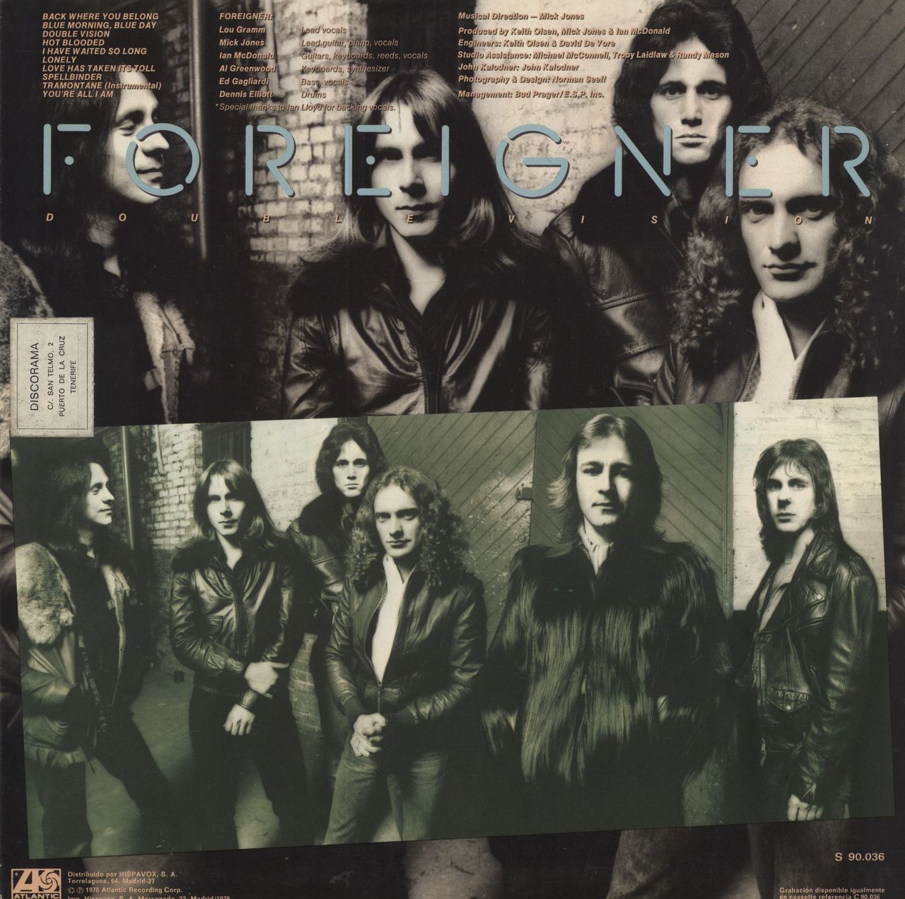 Foreigner Double Vision Spanish Vinyl LP — RareVinyl.com