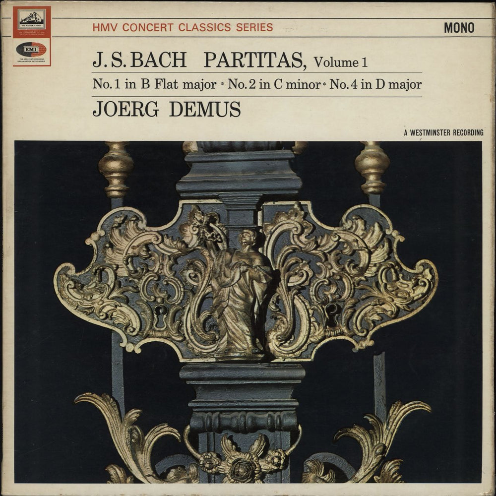 Jörg Demus J.S. Bach: Partitas Volume 1 UK Vinyl LP — RareVinyl.com