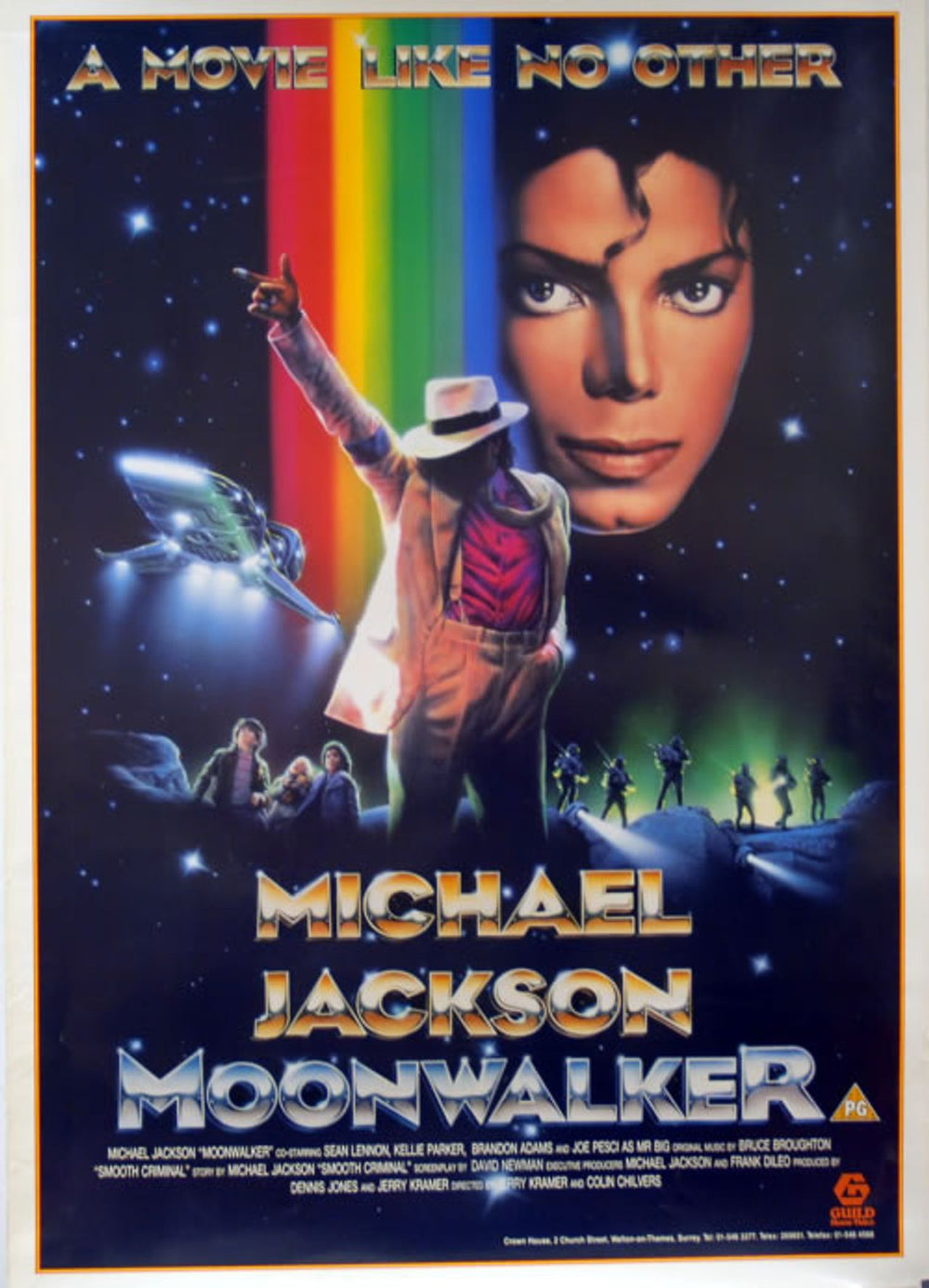 Michael Jackson Moonwalker - A Movie Like No Other UK Promo Poster ...