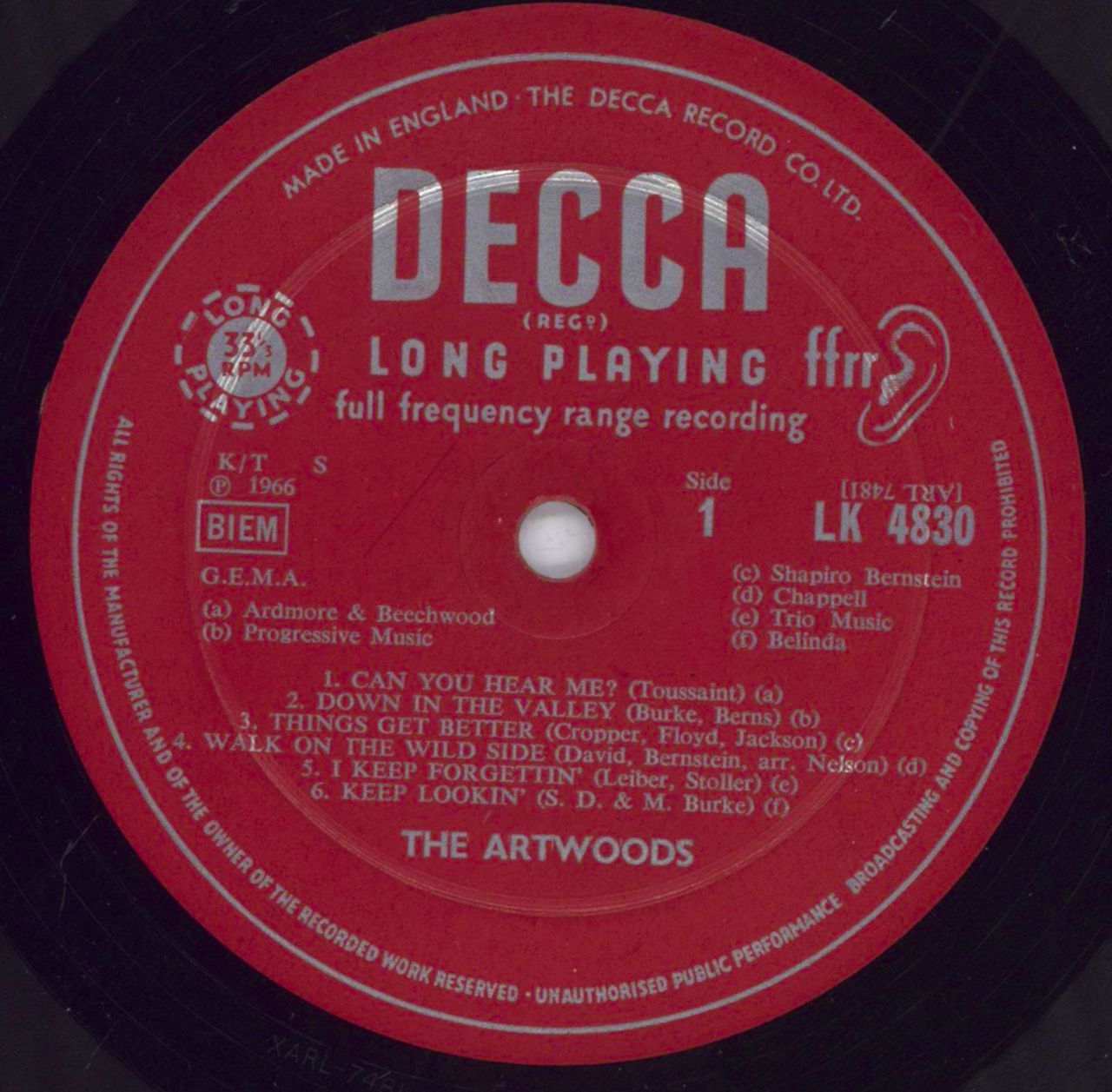 The Artwoods Art Gallery - 1st - VG UK Vinyl LP — RareVinyl.com