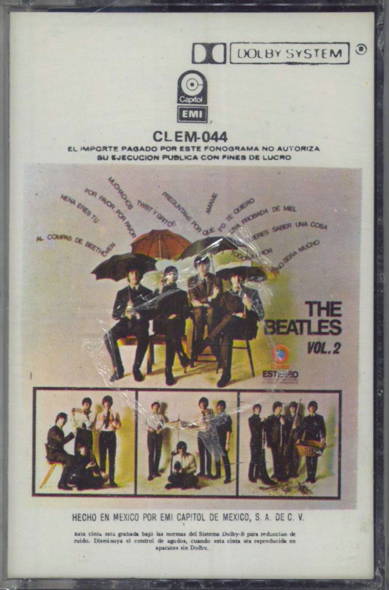 The Beatles The Beatles Vol. 2 - Sealed Mexican Cassette album — RareVinyl.com